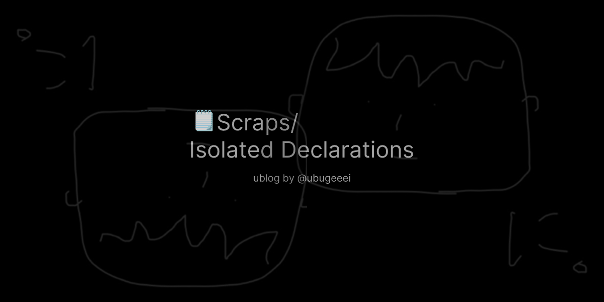 Isolated Declarations